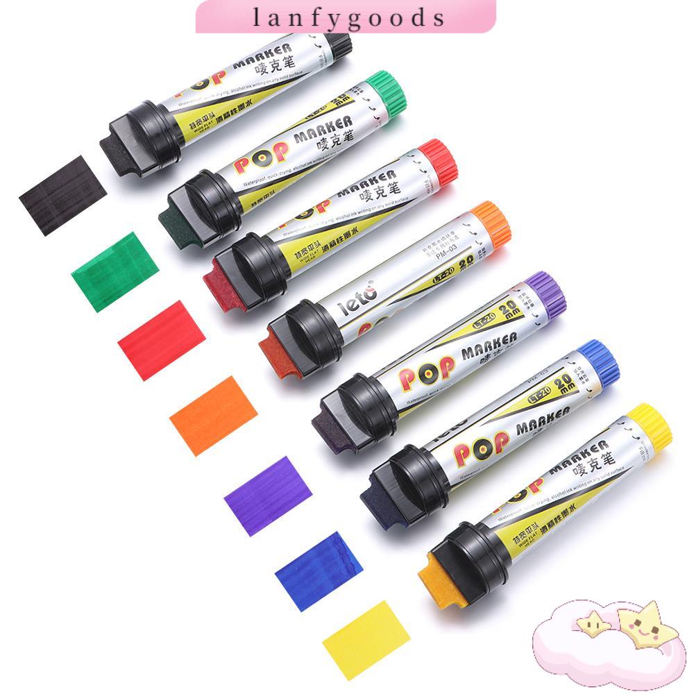LANFY 20mm Sketching Graffiti Markers Office School Supplies Refillable ...