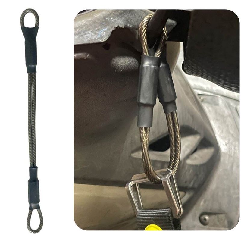 1pcs Anti-theft Reminder Rope motorcycle full helmet storage Wire Rope ...