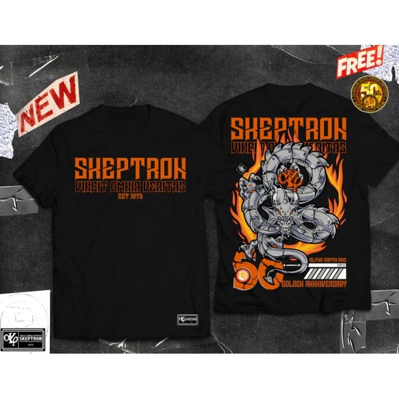 Skeptron "Akhro" fraternity shirt with free sticker dtf print "Akhro ...