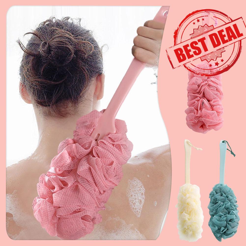 Long Handle Hanging Soft Mesh Back Scrubber Long Handle Bath Bath ...