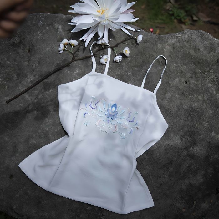 Hanfu Sling Inner Tube Top Antique Large Size Embroidered Underwear All ...