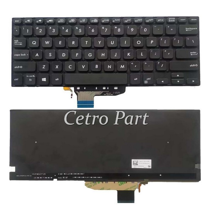 ASUS VivoBook Flip 14 TP412F TP412FA TP412 TP412UR BACKLIGHT Keyboard ...