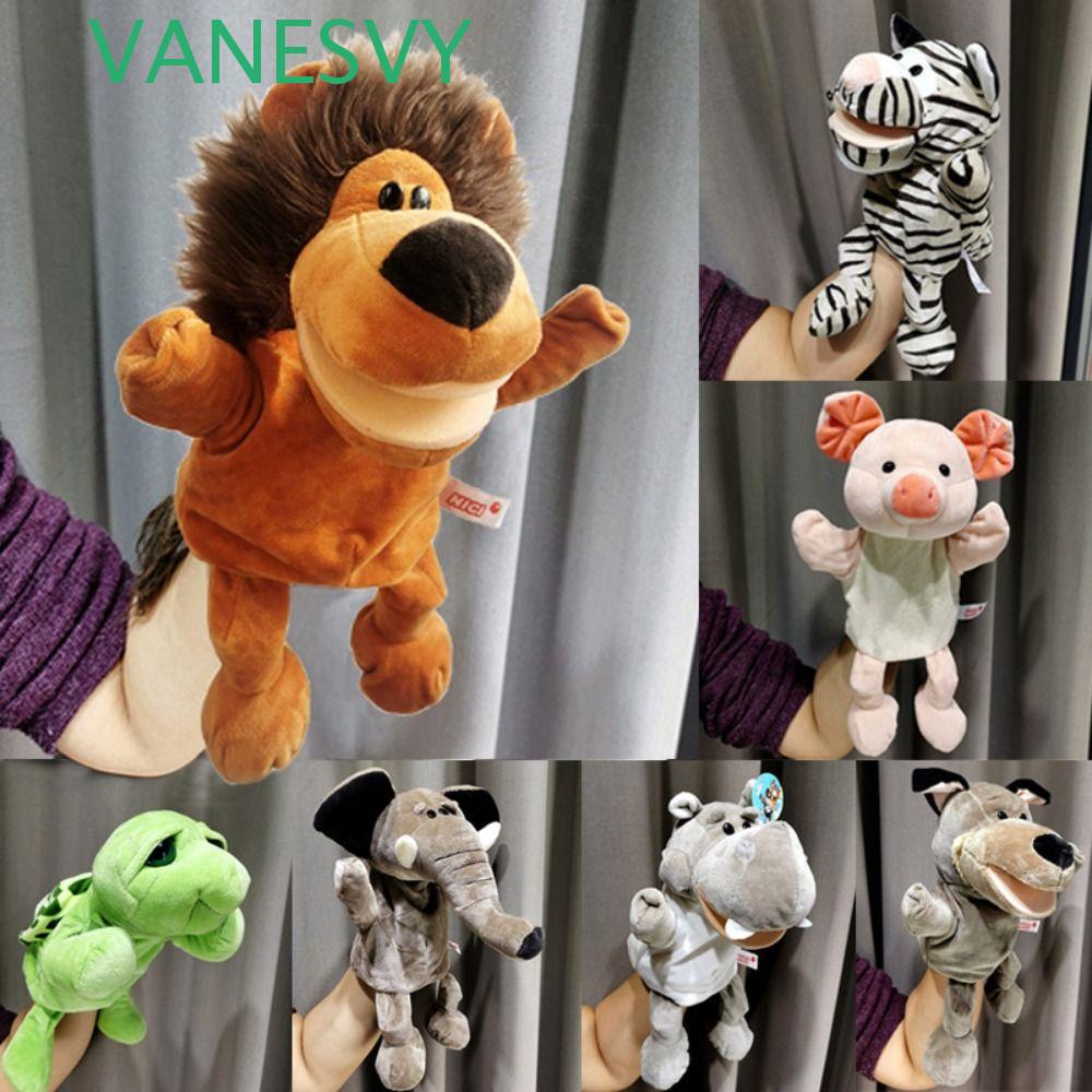 VANESVY Animal Hand Puppet Dog Raccoon Early Education Cartoon Plush ...