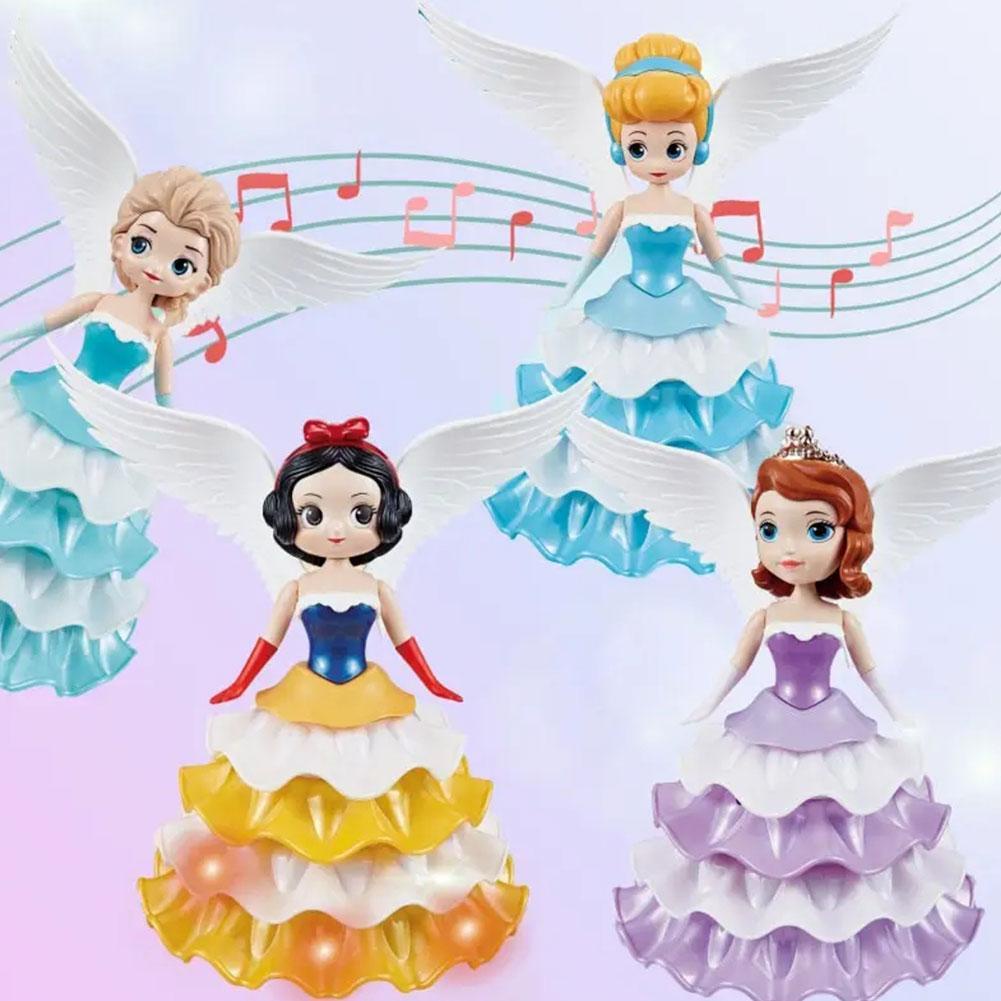 Dancing Dance Robot Toy Cinderella Frozen Elsa Anna Robot Princess Snow ...