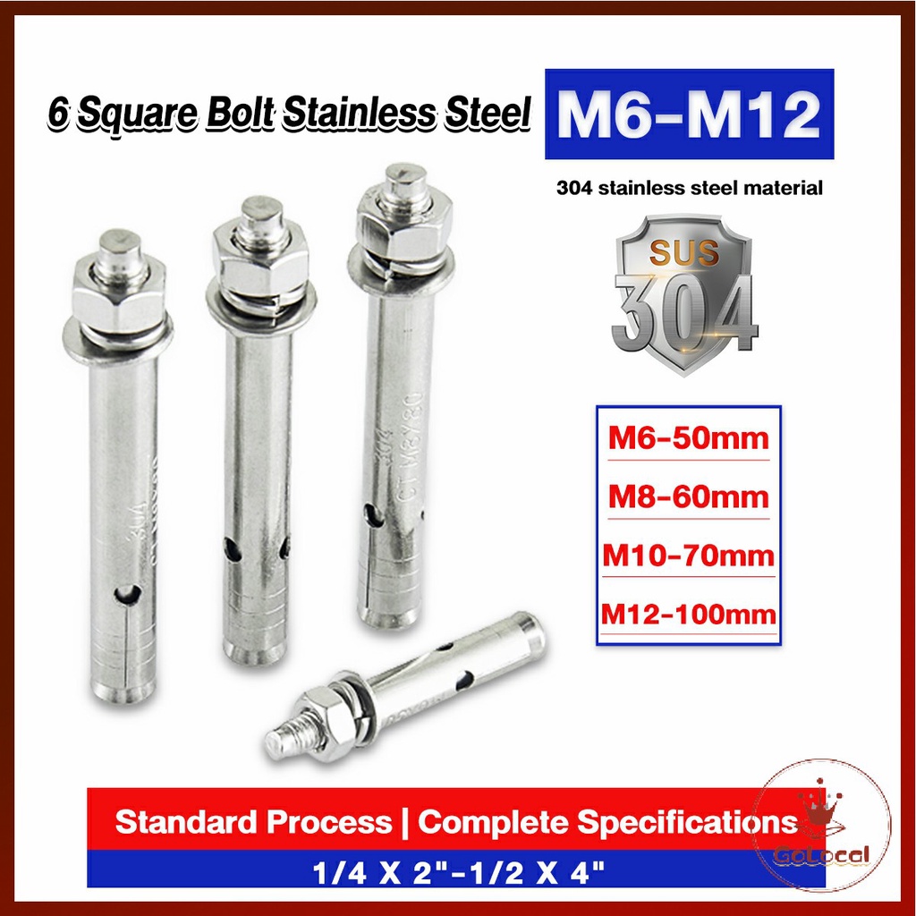 GoLocal 1PCS Expansion Bolt Expansion Bolt for Concrete Expansion Screw ...