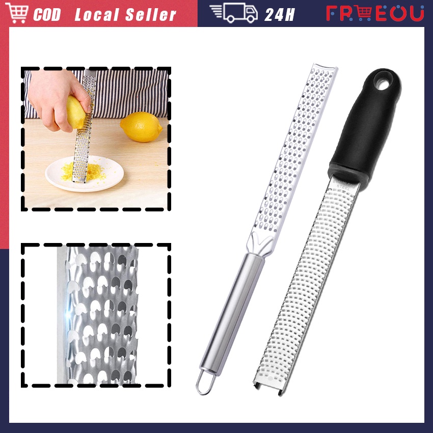 Universal Cheese Grater Lemon Zester with Long Handle Grater For Ginger ...