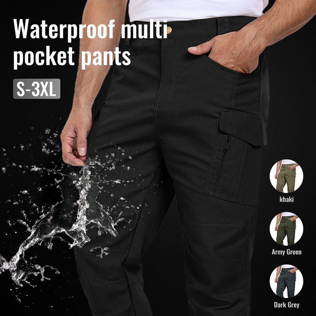 High Quality New Men's Waterproof Tactical Pants Outside Sports Hiking ...