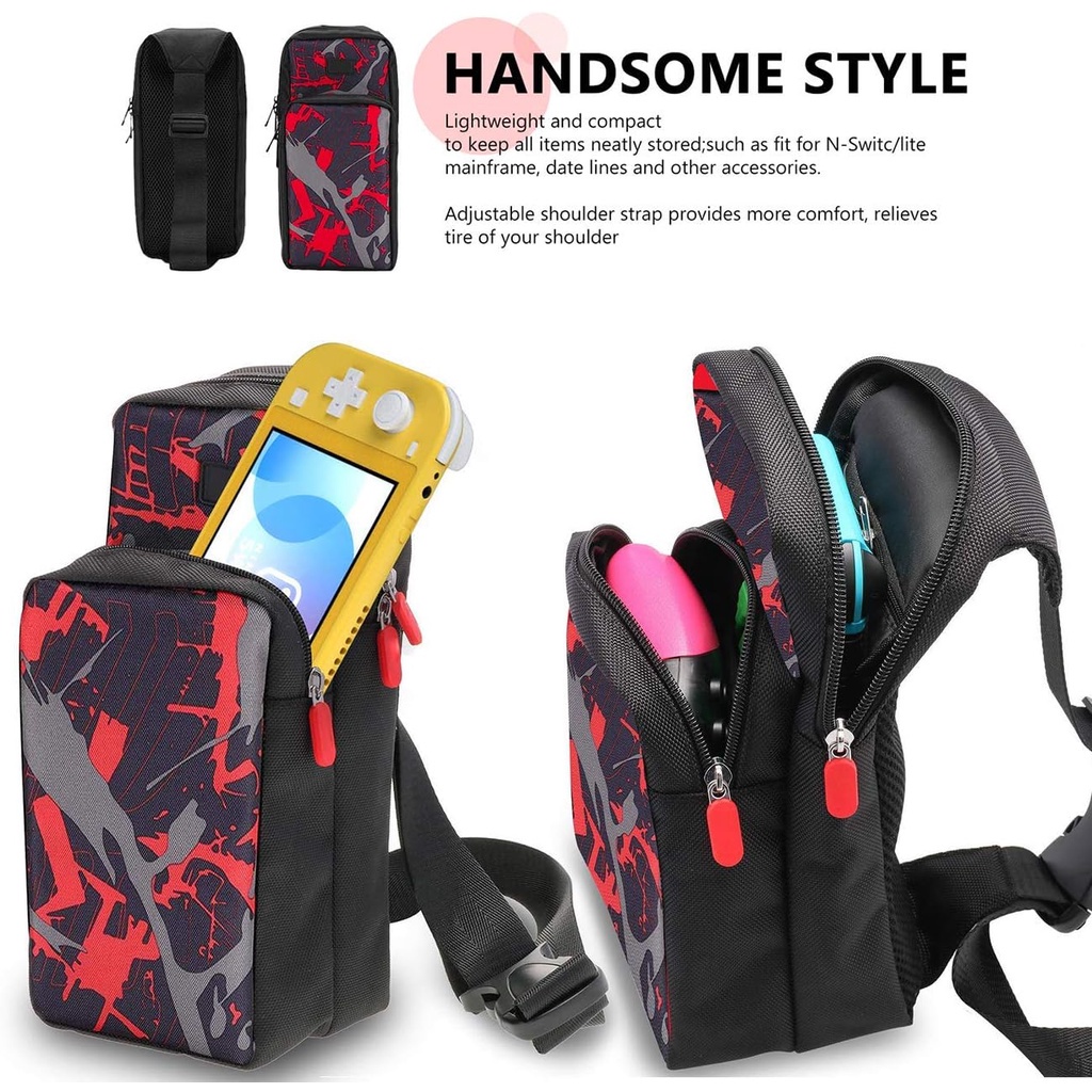 Hori Sling Bag Nintendo Switch, Lite, OLED Crossbody Adventure ...