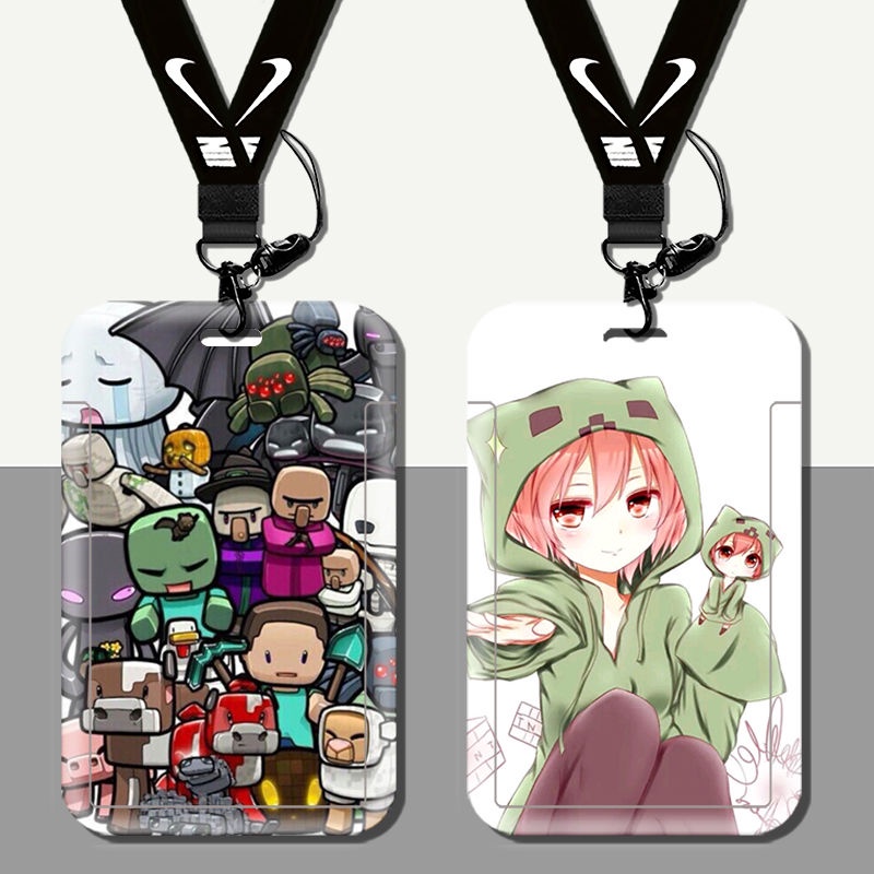 MC Minecraft Custom Student ID Card Holder Campus Card PassCard Cover ...