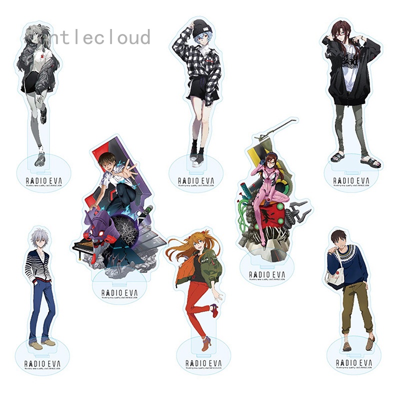 GC 15CM New Anime Evangelion Kawaii Figure Acrylic Standing Plates ...