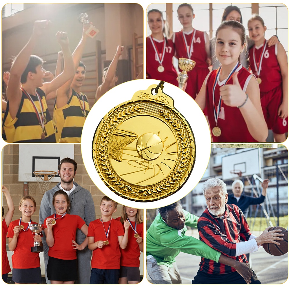 Gold Silver Bronze Basketball Competition Prizes Sports Medals for ...