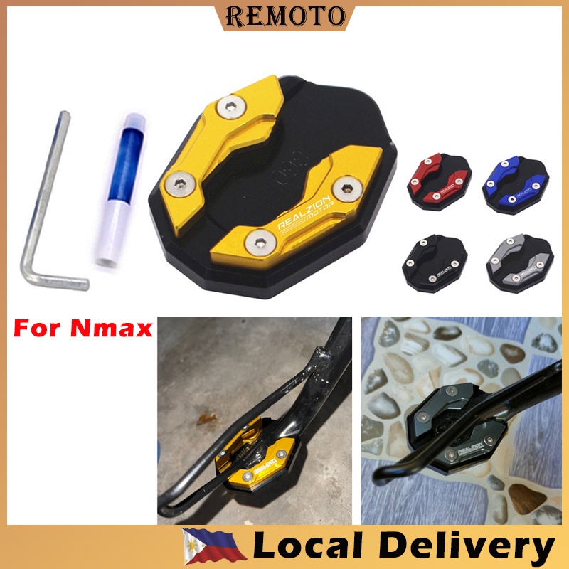 REMOTO For Yamaha Nmax 155 Nmax155 V1 V2 V3 Side Stand Flat Foot Extension Kickstand Pad ...