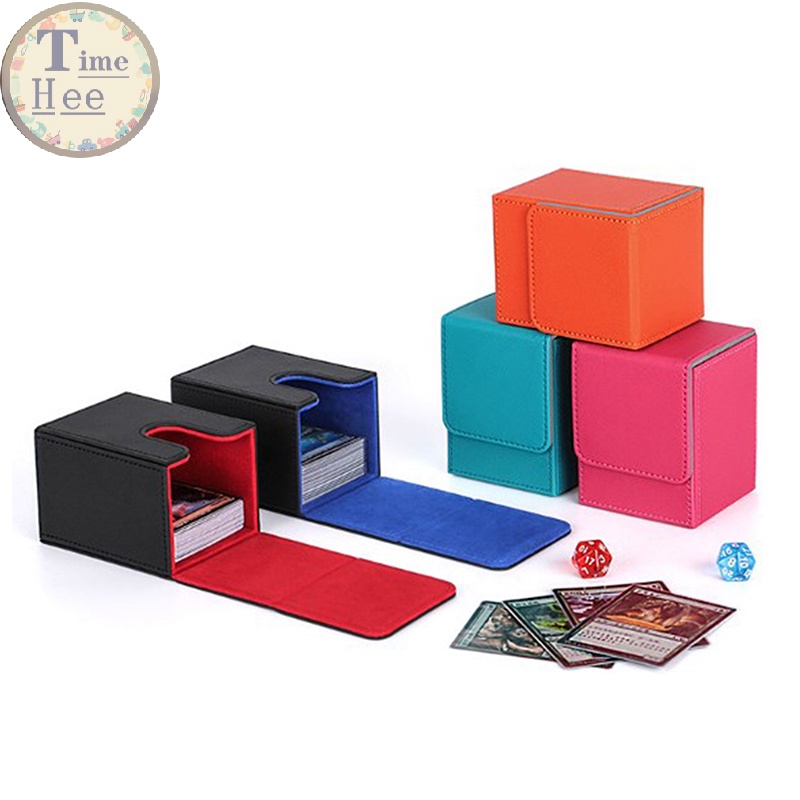 TIMEHEE Trading Card Deck Box Durable Sturdy Card Storage Container ...