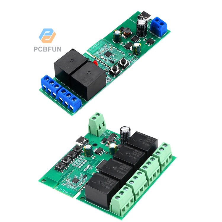 Pcbfun Ac/dc7-32v 2/4 Way Smart Bluetooth Wifi Relay Switch Module Type ...