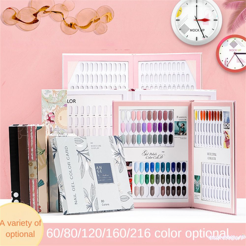 MISS GOOEY Manicure Color Card Book Nail Art Gel Polish Color Card Nail ...