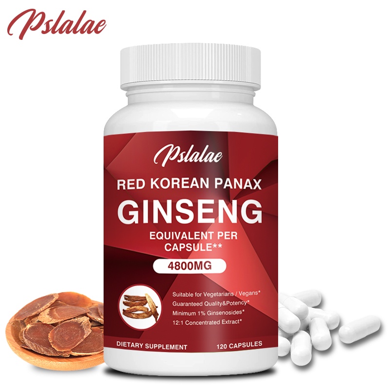Pslalae Korean Red Ginseng Extract 4,800 mg - Non-GMO - Vegan | Shopee ...