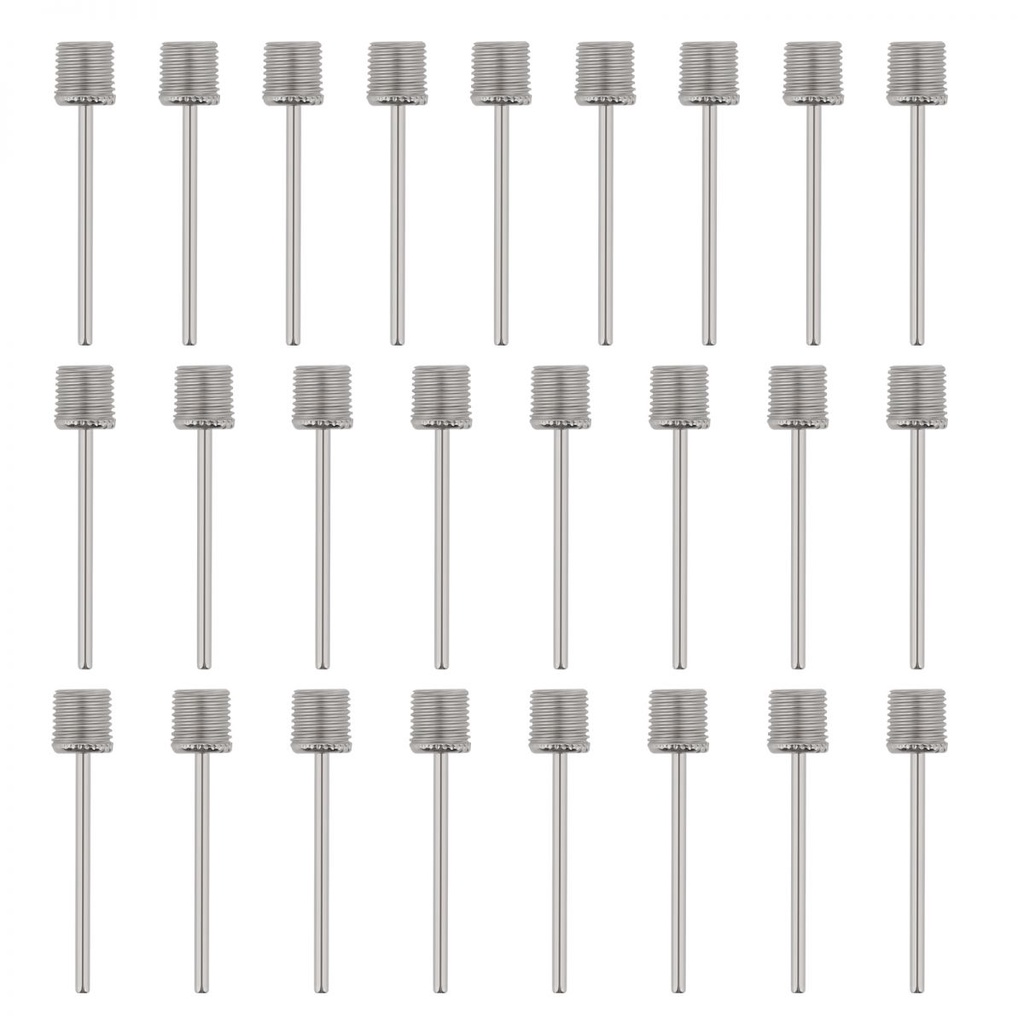 25pcs Stainless Steel Air Ball Pump Inflation Needle for Football ...