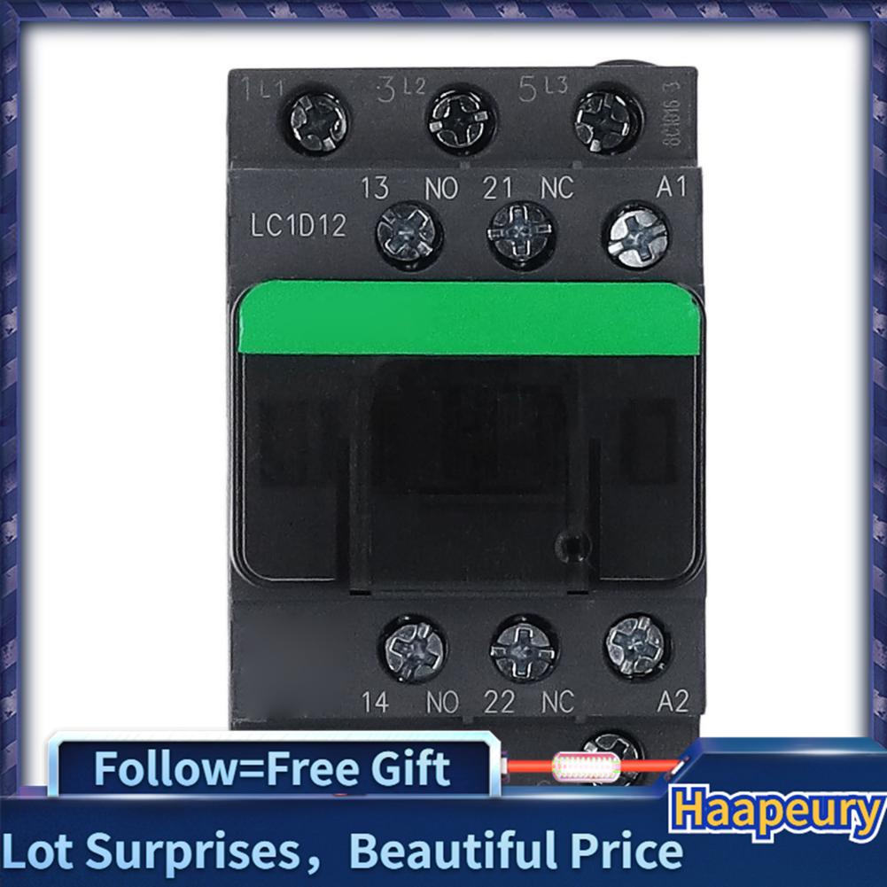 Haapeury 380V 12A AC Contactor 1 Normally Open Closed Copper Core Coil ...
