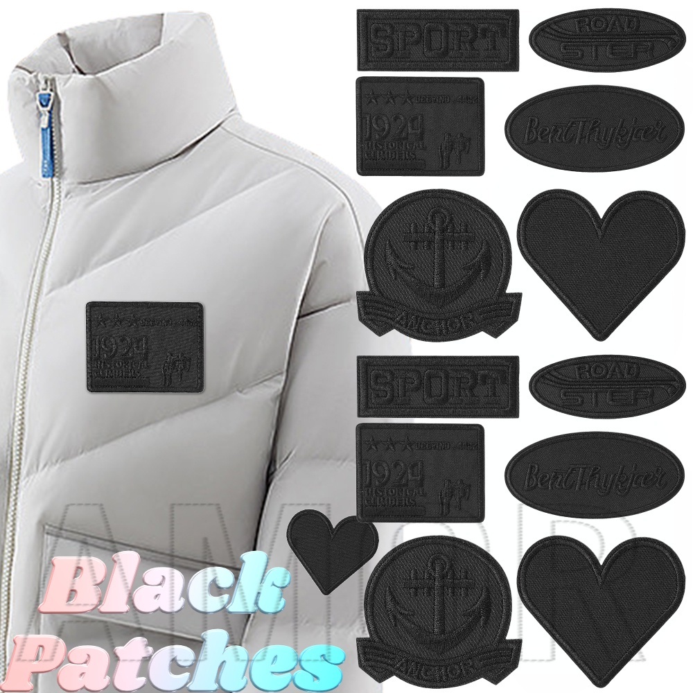 Self Adhesive Stickers Without Trace - Washable Black Patches - Love ...