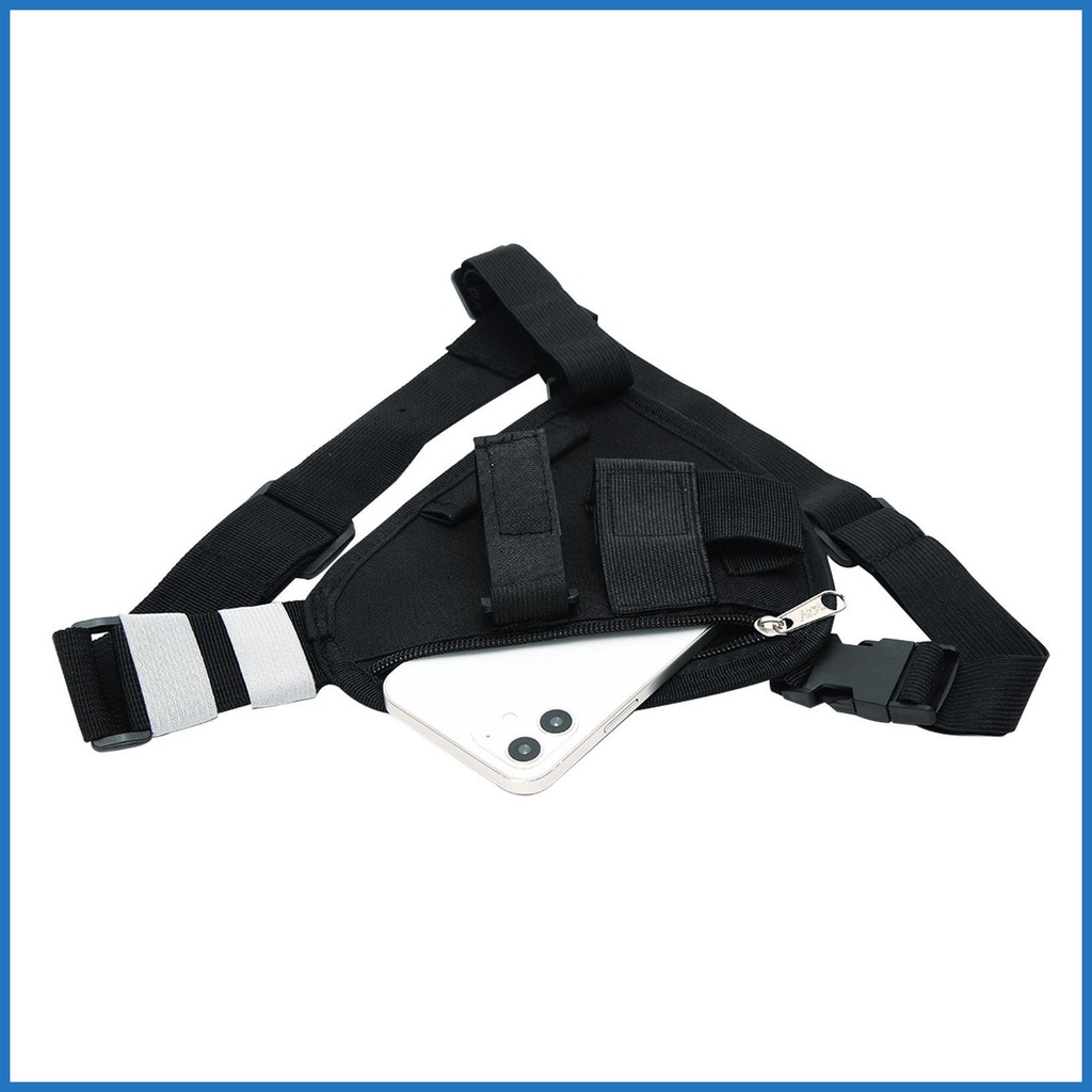 Chest Rig Radio Pouch Triangle Chest Bag Pouch Holster Carry Case for ...