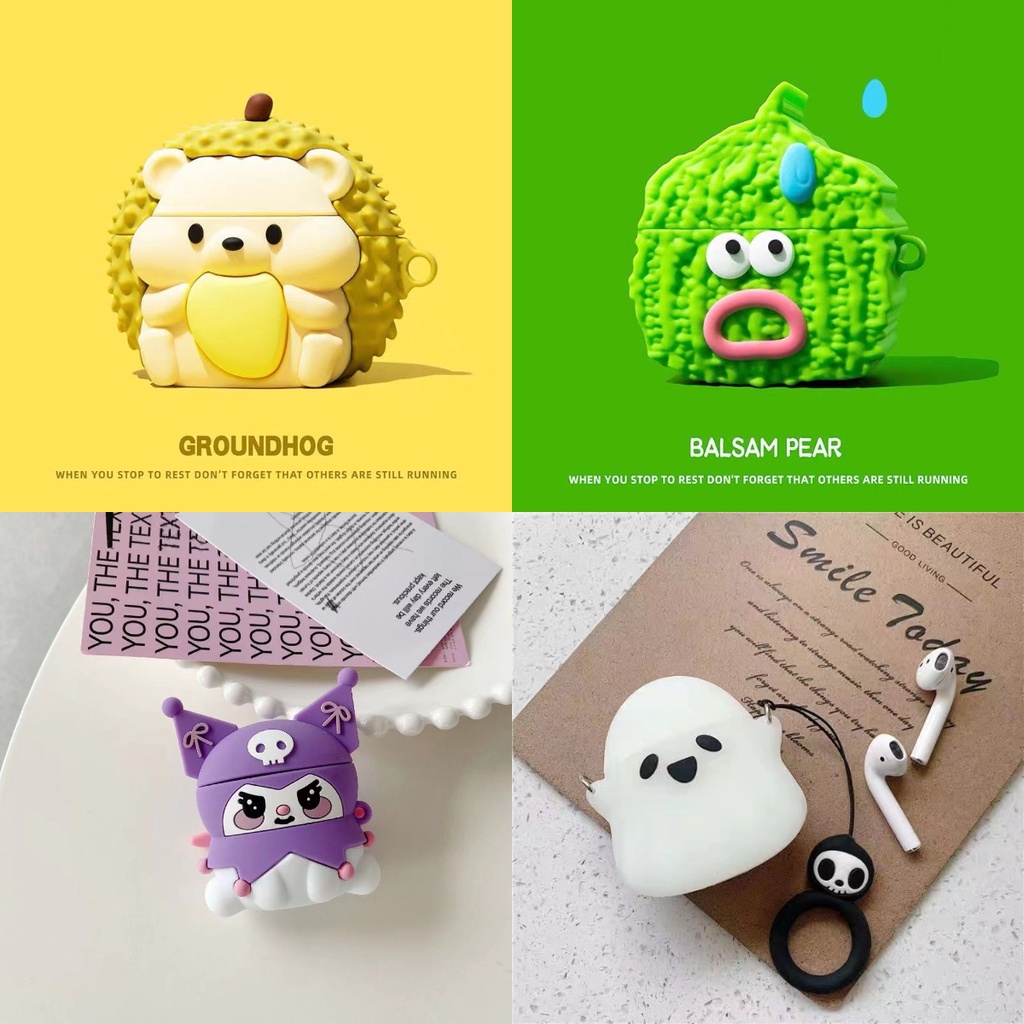 Cio For Realme Buds T300 Earphone Case Cute hedgehog bitter gourd ...