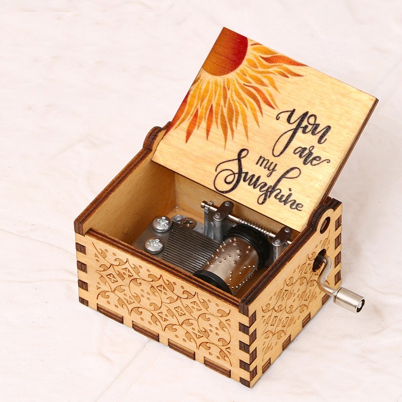 Wooden Music Box You Are My Sunshine Happy birthday Music Box Gifts for ...
