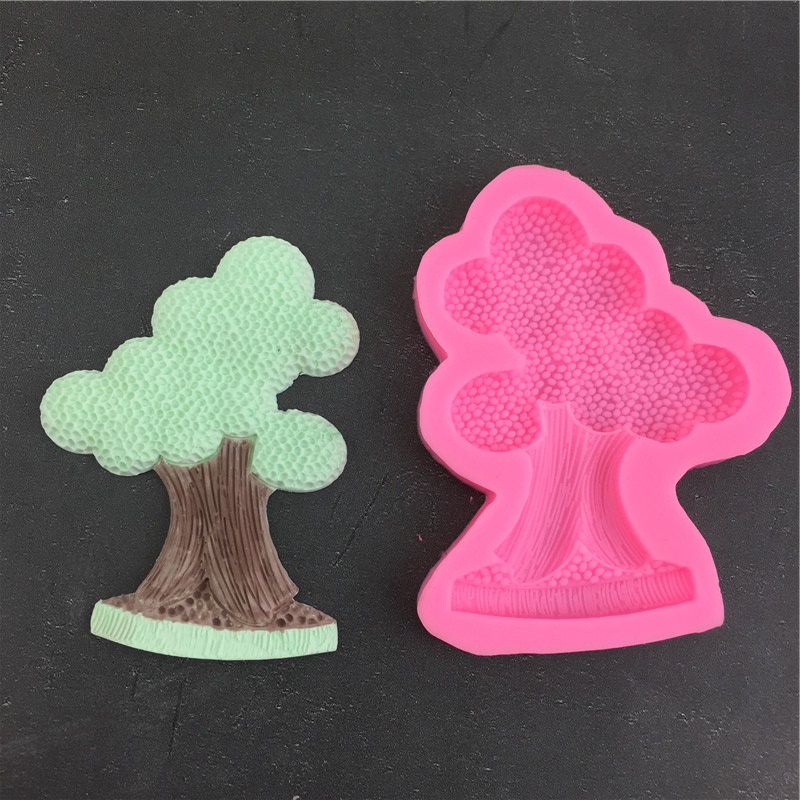 DIY Handmade 3D Bonsai Tree Bush Silicone Mold Baking Sugar Flipping ...