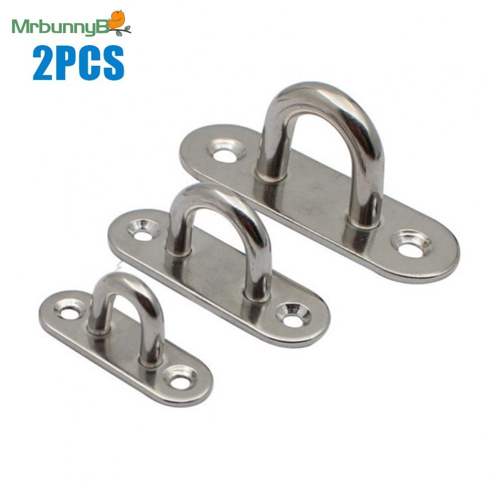 Heavy Duty Oblong Stainless Steel Pad Eye Plate Staple Hook Loop (72 ...