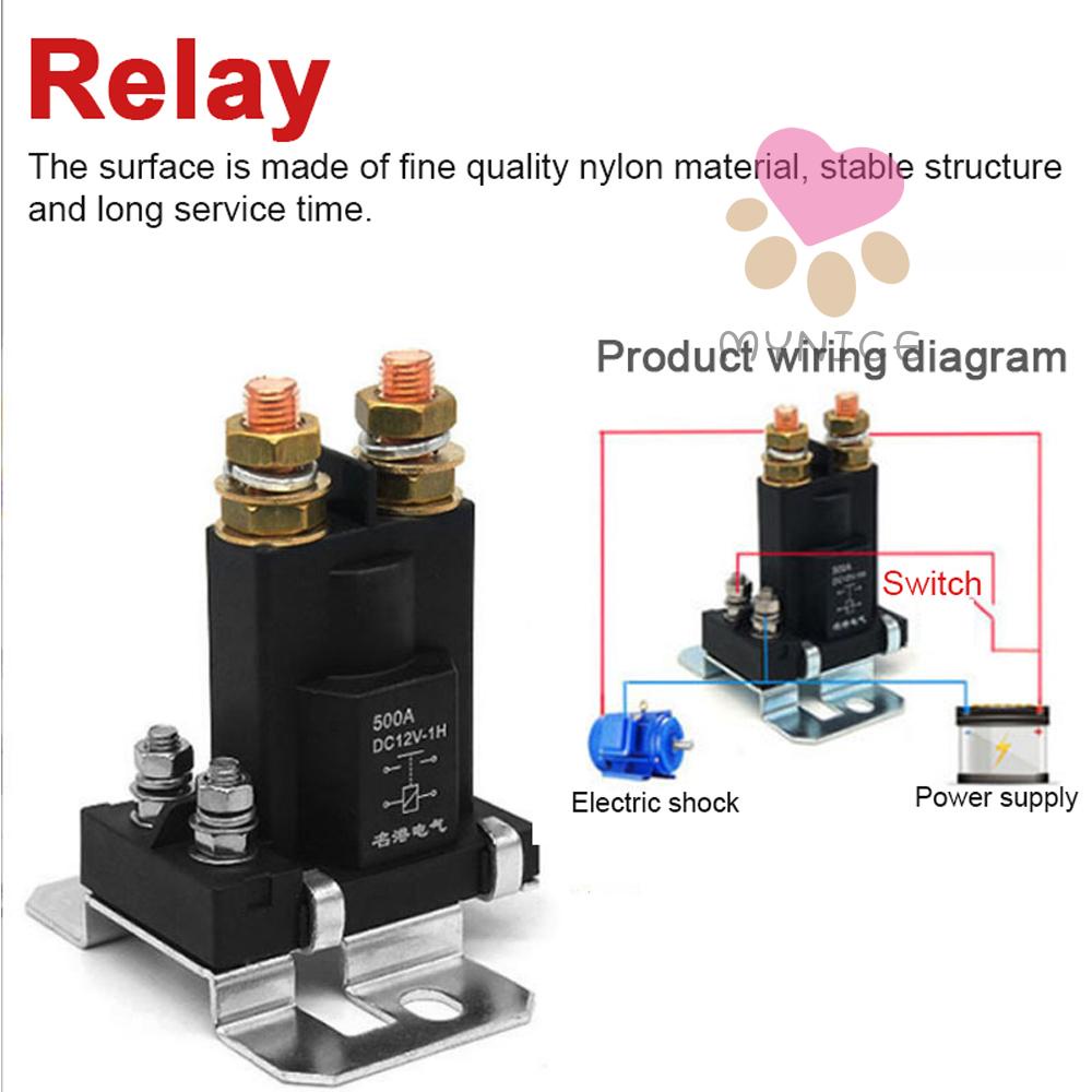 MN 12/24V 500A High Current Relay Intelligent Dual Battery Isolator ...