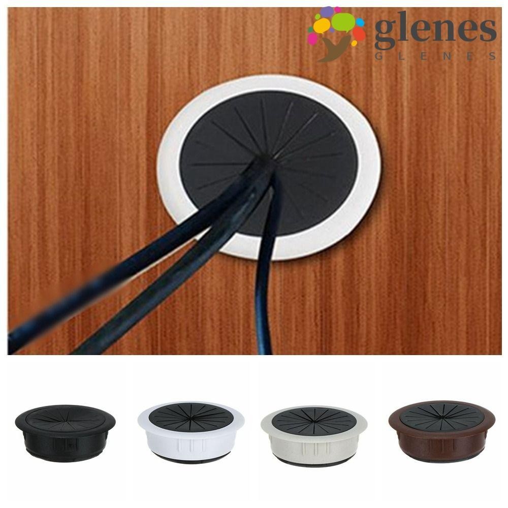 GLENES Wire Hole Covers Grommet, Dustproof Round Cable Hole Cover ...