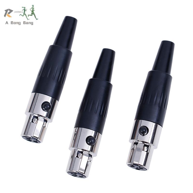 ABongBang 1Pc 3pin female plug mini TA3F XLR audio microphone connector ...