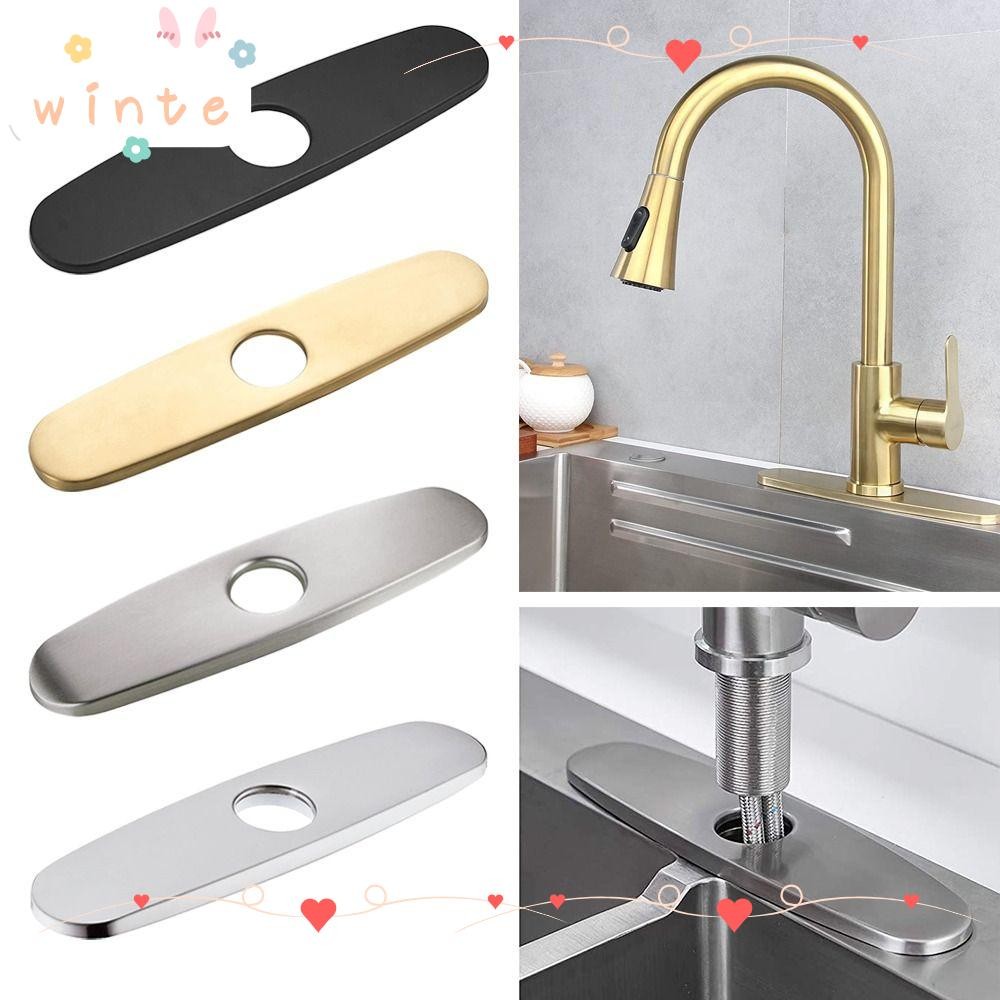 WINTE Tap Cover Deck Plate Stainless Steel Faucet Decorative Plate Sink ...