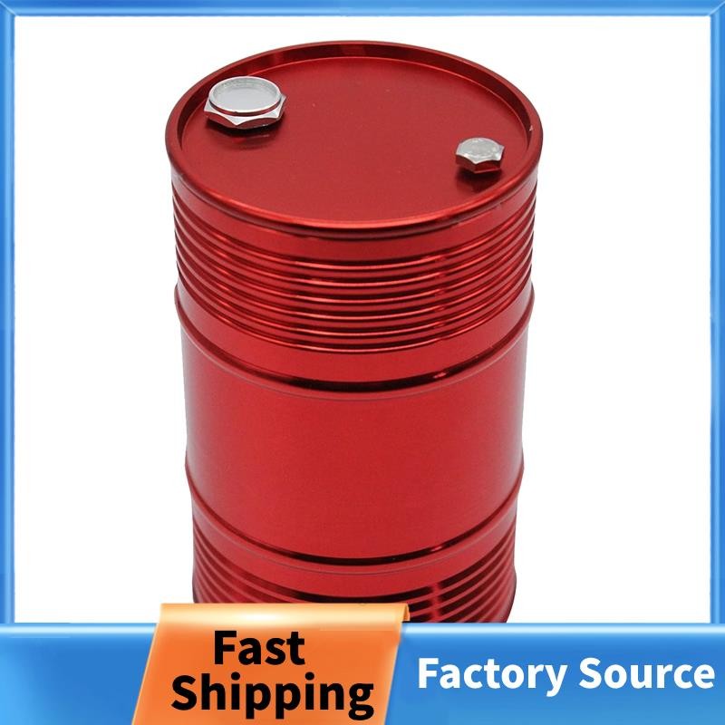 Metal Oil Drum Fuel Tank Container for 1/10 D90 SCX10 Rock Crawler RC ...