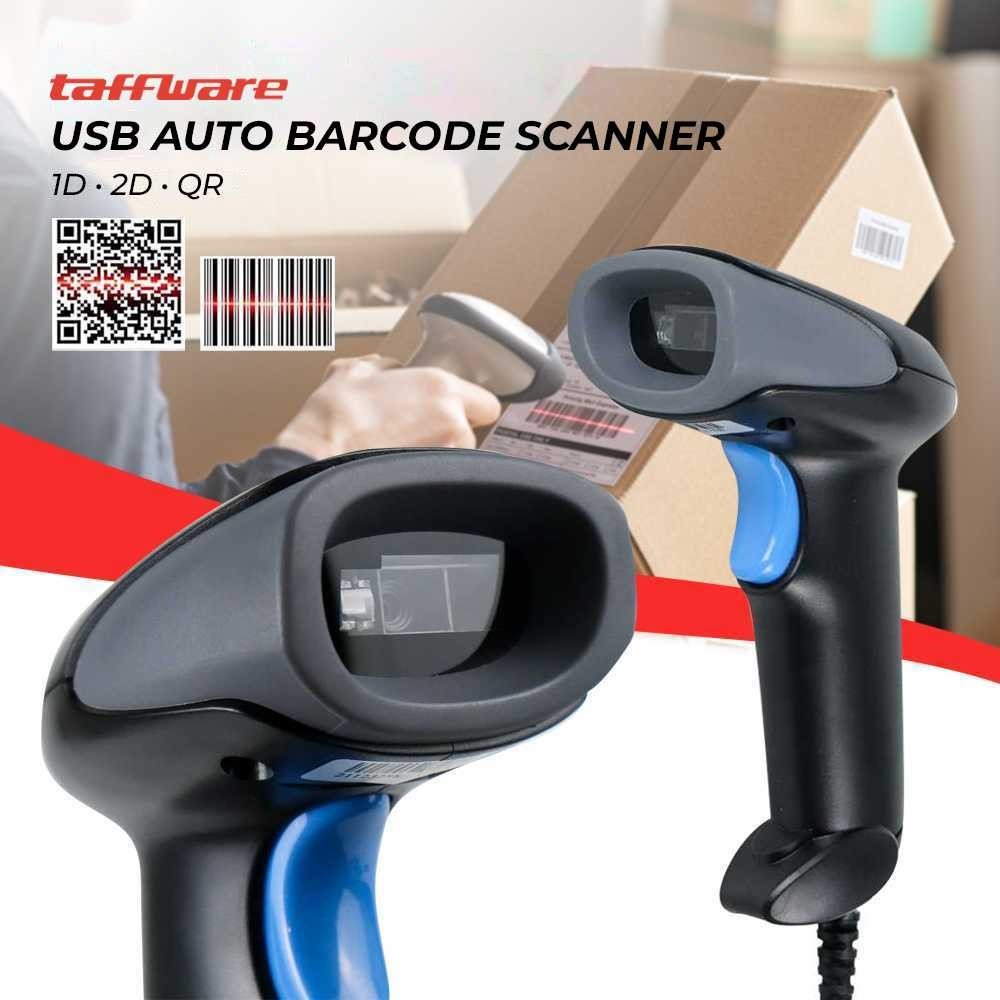 Usb Auto Barcode Scanner 1D 2D QR - Taffware M930 / 1D 2D QR Code ...