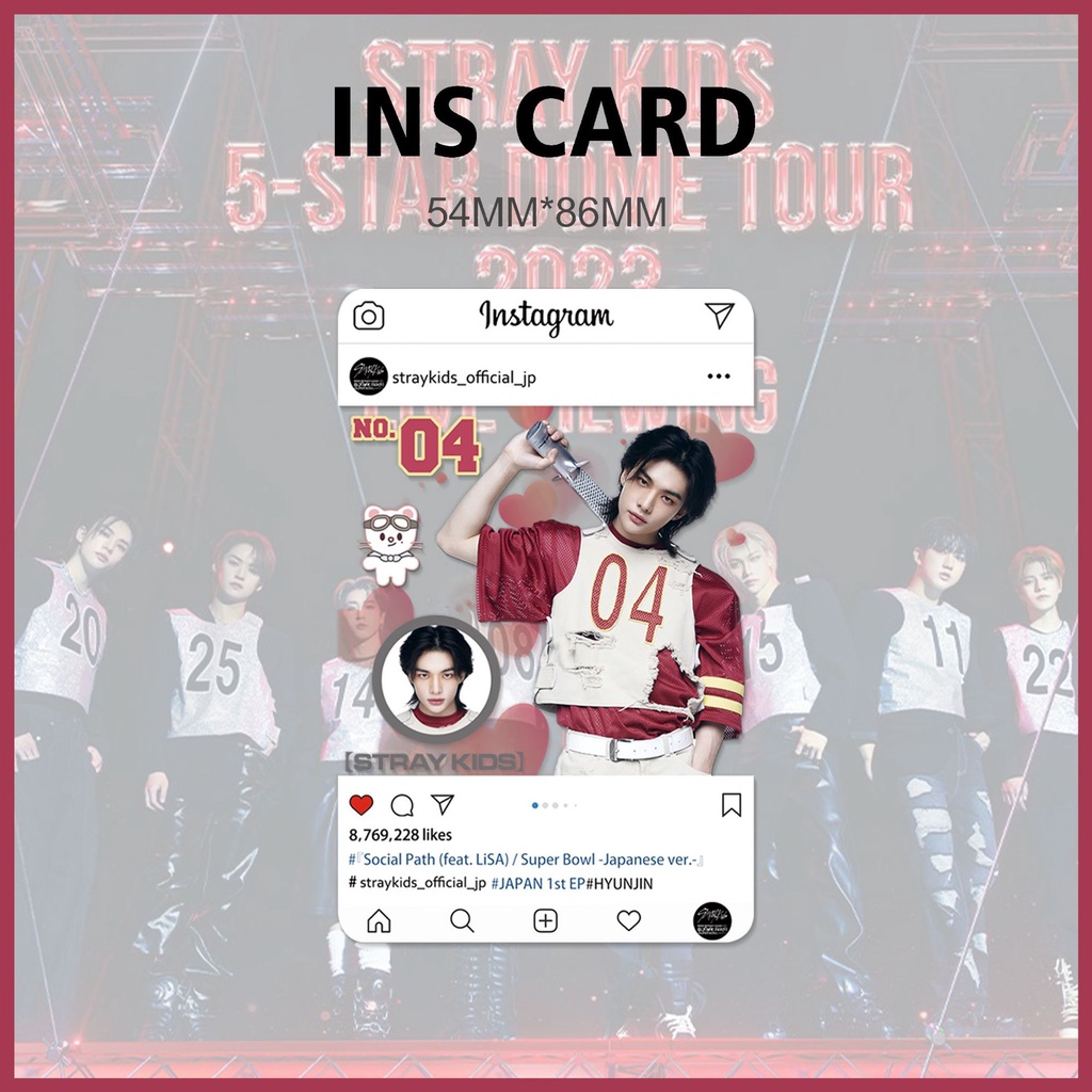 8pcs/set StrayKids Album Social Path SUPER BOWL 5-STAR ODDINARY INS Transparent Photocards Lomo ...