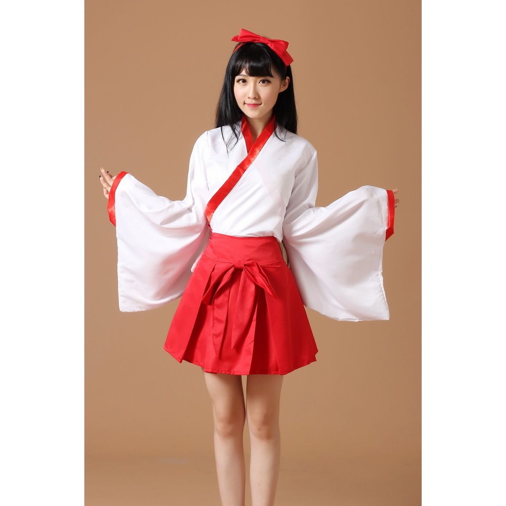 Japanese Kimono Kikyo cosplay Halloween cos Costume Anime Costume ...