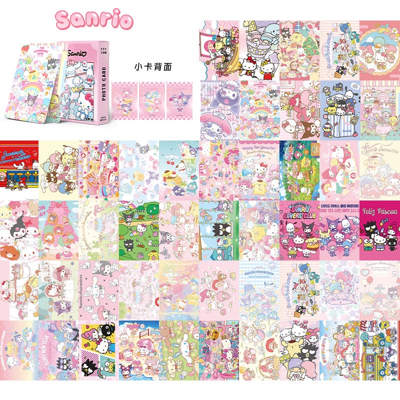 [Ready stock]50PCS Sanrio Laser Lomo Card Kpop Photocard Cute Carton ...