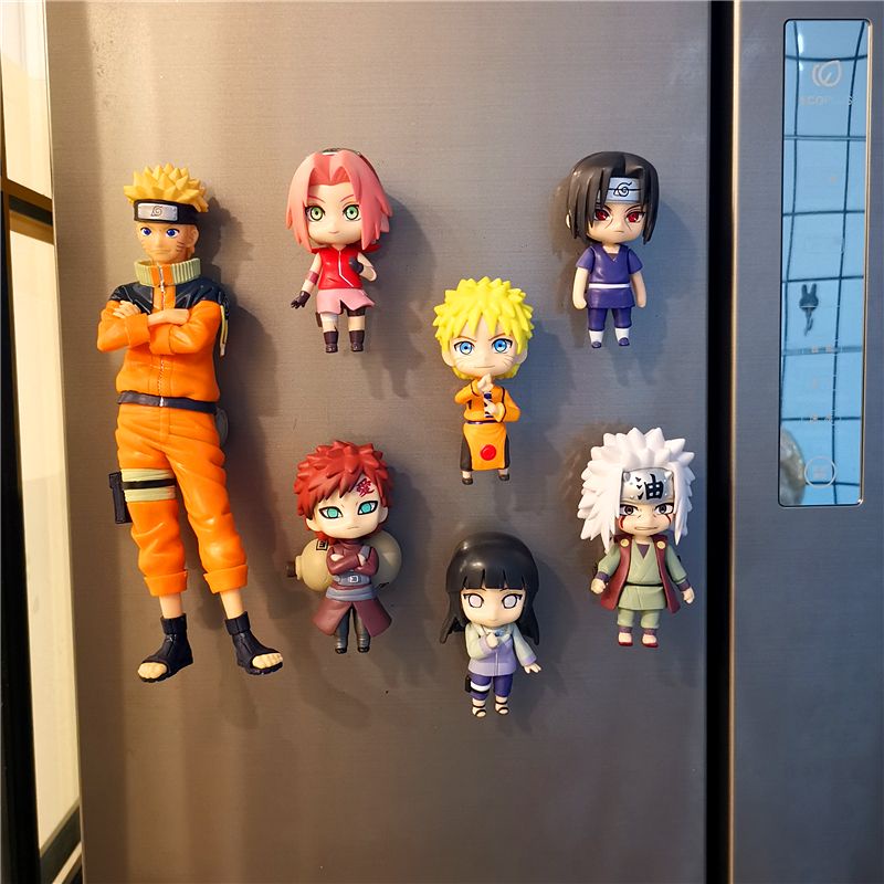 Naruto Fridge Magnet 3D stereoscopic Sasuke Kakashi Fridge Magnet ...