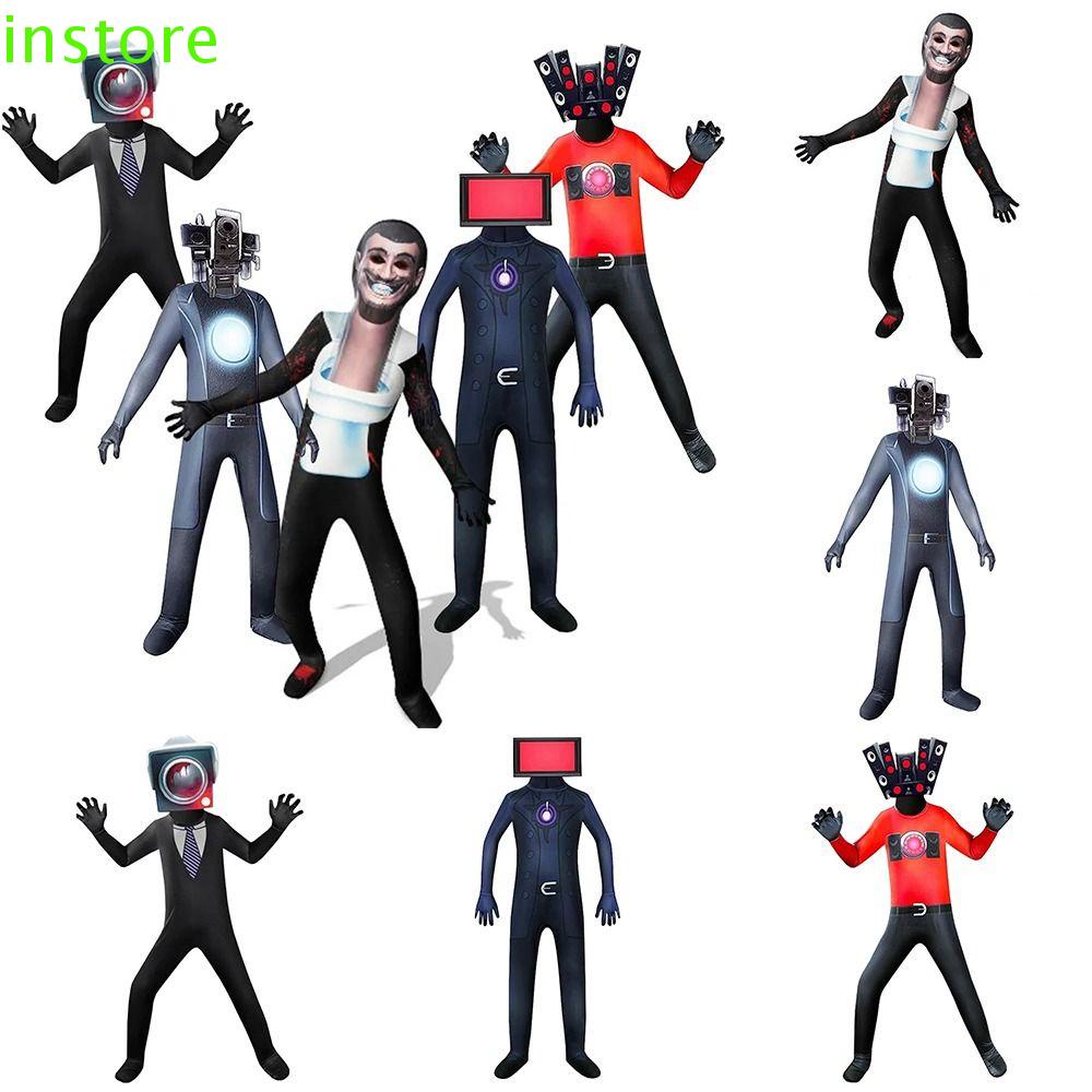 INSTORE Skibidi Toilet Cosplay Costume, Sound Man Camera Horror Game ...