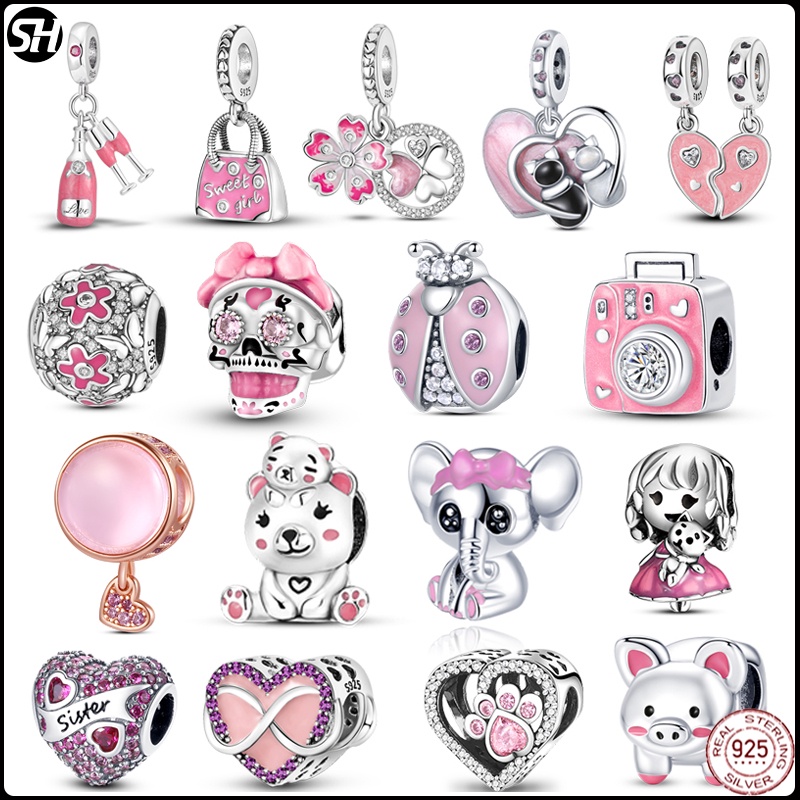 2024 New Pandora Charms bracelet 925 Sterling Silver Pendant clip evil ...