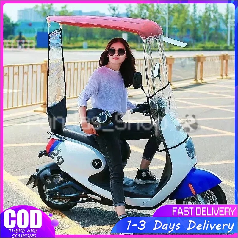 Electric Bicycle Windshield Awning Motorcycle Electric Bicycle Canopy ...