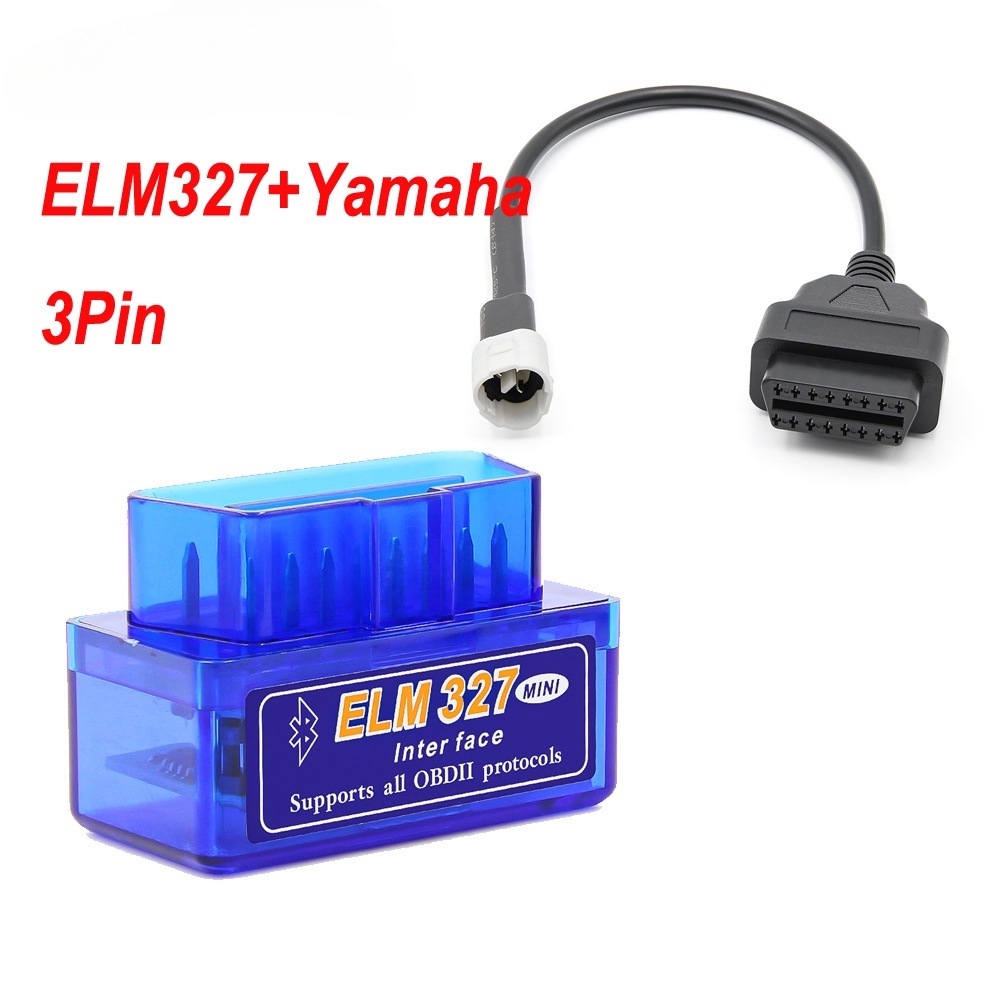 LT ELM327 V2.1 Bluetooth OBD2 Diagnostic Scanner Yamaha Motorbike Motorcycle Diagnostic Cable ...