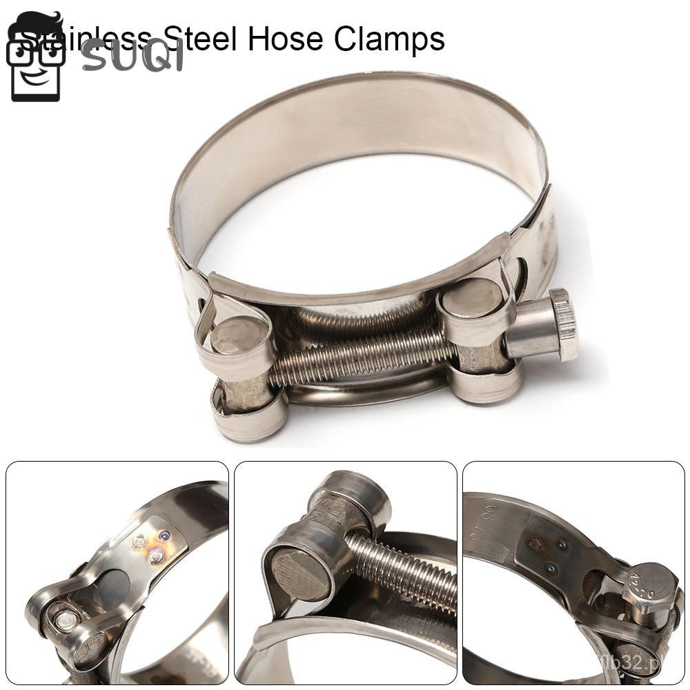 SUQI 1pc Useful Stainless Steel Powerful T Bolt Hose Clamps Exhaust New ...