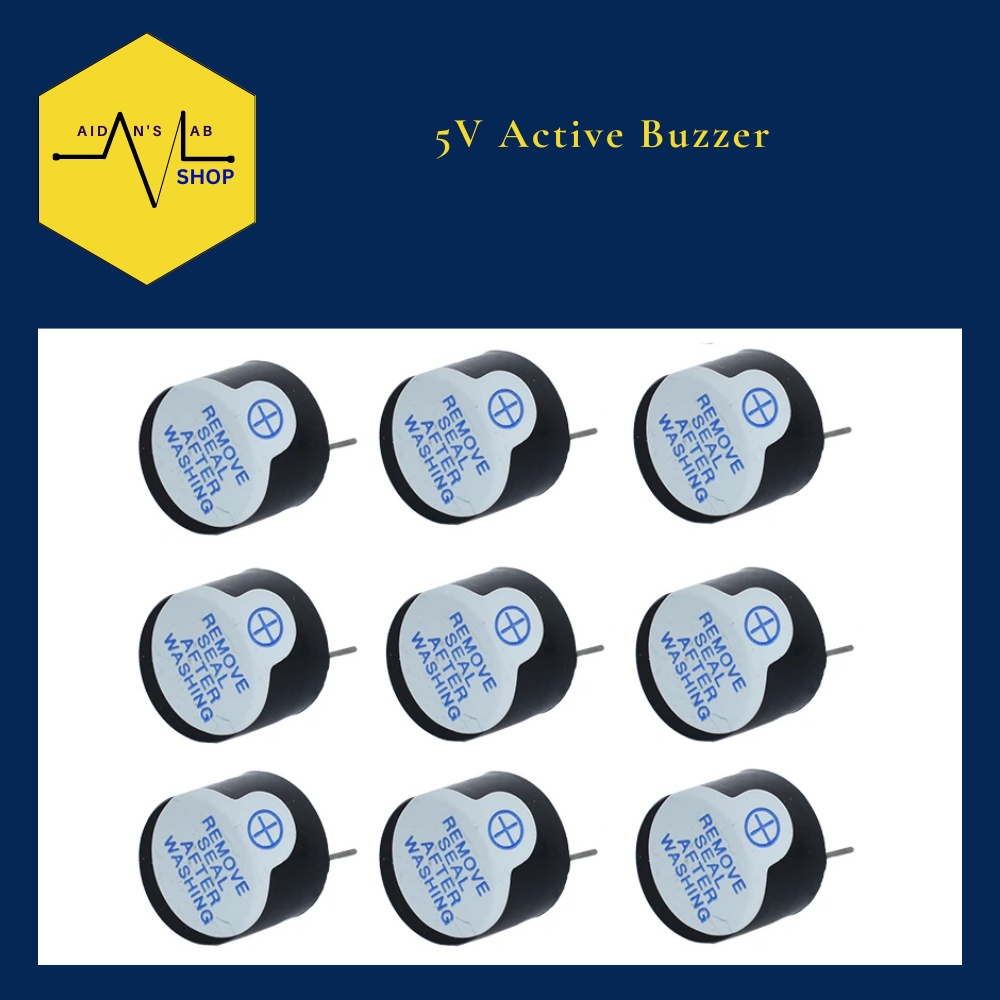 2pcs 5V Active Buzzer | Aidans Lab | Shopee Philippines