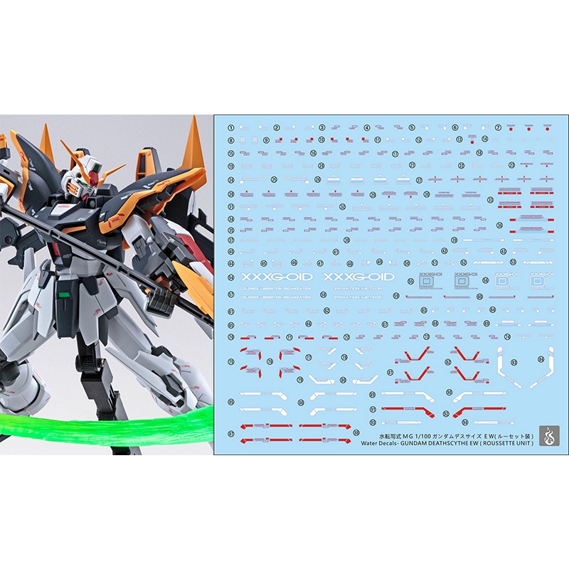 YAN WATER SLIDE DECAL MG deathscythe EW | Shopee Philippines