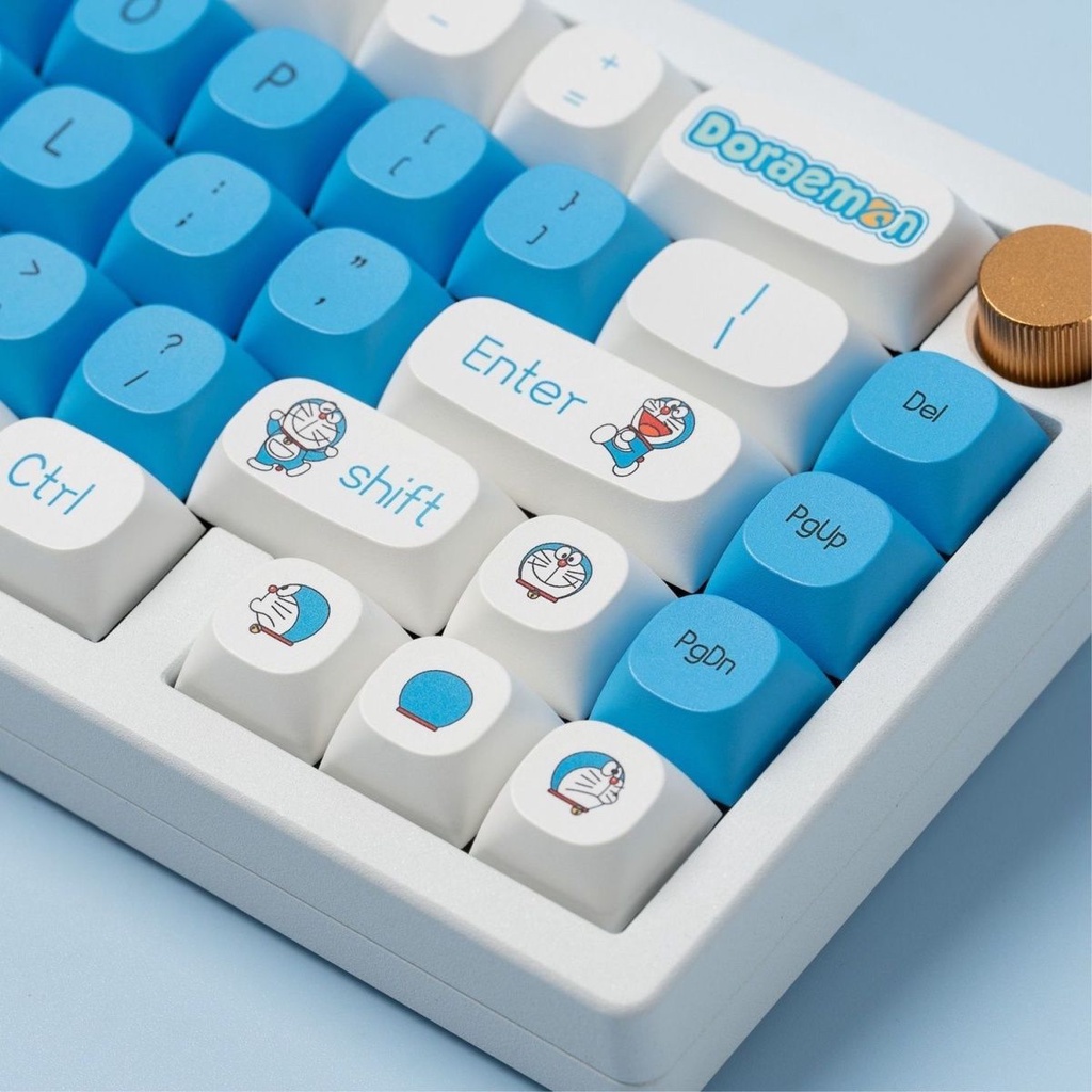 124 Keys Doraemon MA High Key Cap Small Full Set PBT Thermal ...