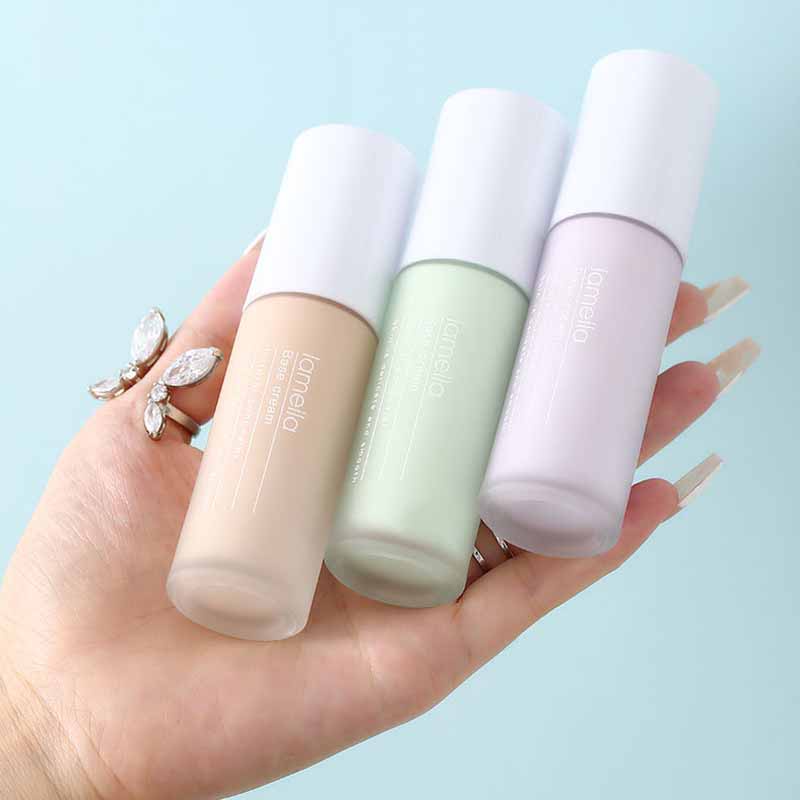 Face Primer Cream Blur Pore Color Corrector Makeup Base Moisturizing ...