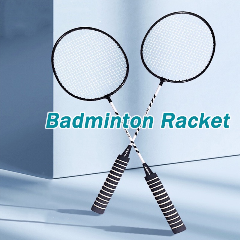 Badminton Racket Set Iron Alloy Ultra-Light Resistant Adult Student ...