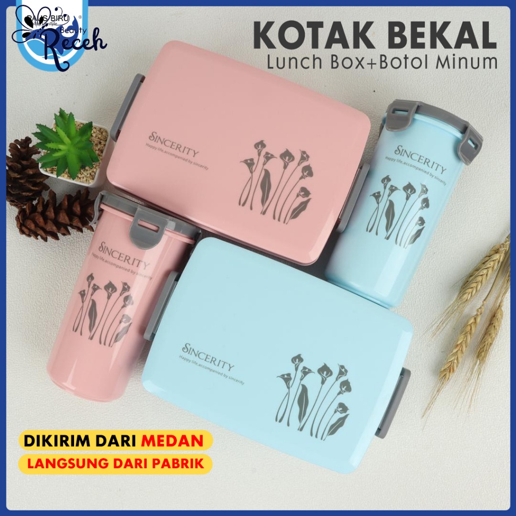 Place To Eat Portable Dining Set And Leak-Proof Drinking Bottle I Lunch ...