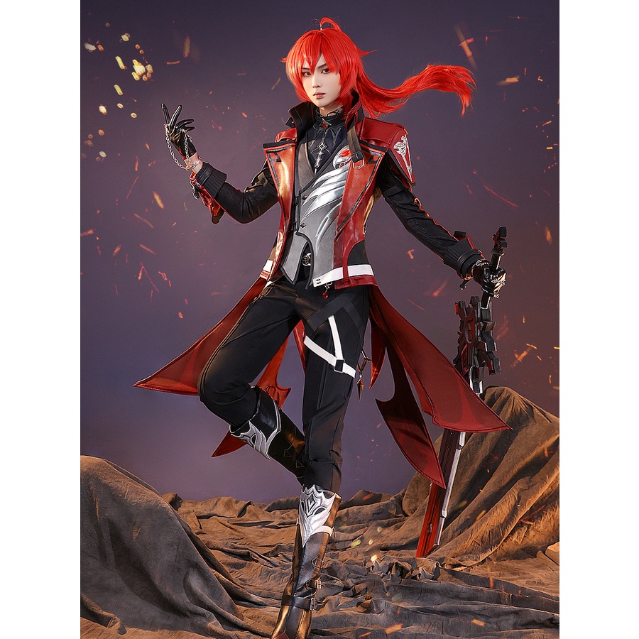 1/3Delusion Genshin Impact cos Diluc cosplay Game costume set for men ...